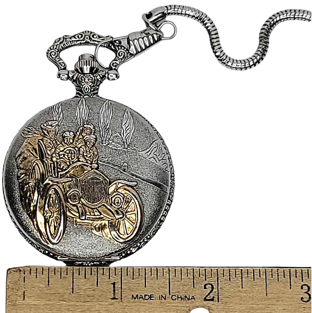 J.S. James Becket London 1640 Pocket Watch with Vest-Belt Snake Chain ...