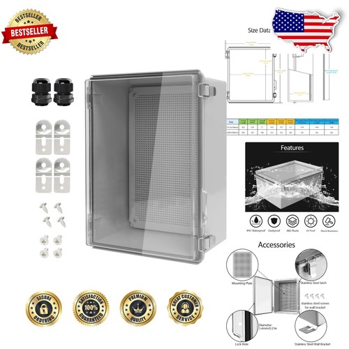 Sturdy IP67 Rated Electrical Enclosure with Clear Cover for Indoor ...