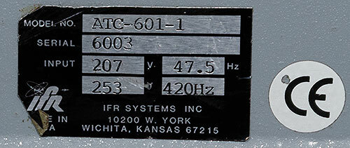 IFR/Aeroflex/Viavi ATC-601-1 Mode S/A/C Transponder Ramp Test Set | eBay