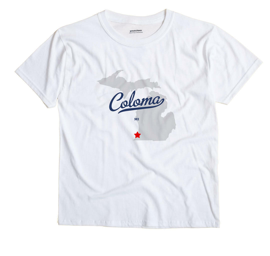 Coloma Mi On A Map