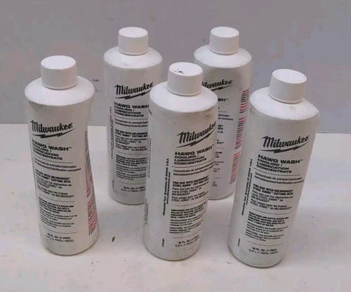 LOT OF 5 Milwaukee Tool 49-32-0081 Hawg Wash Lubricant (16 Oz. Bottle ...