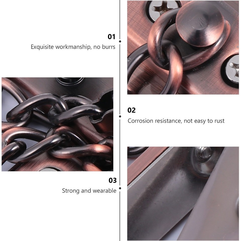 Door Chain Lock Stainless Steel Security Chain Door Latch Guard ...