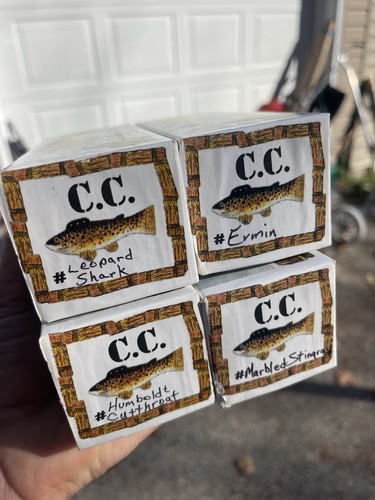 SIGNED CARL CHRISTIANSEN NEWBERRY, MI ICE FISHING DECOY BOX ONLY NO ...