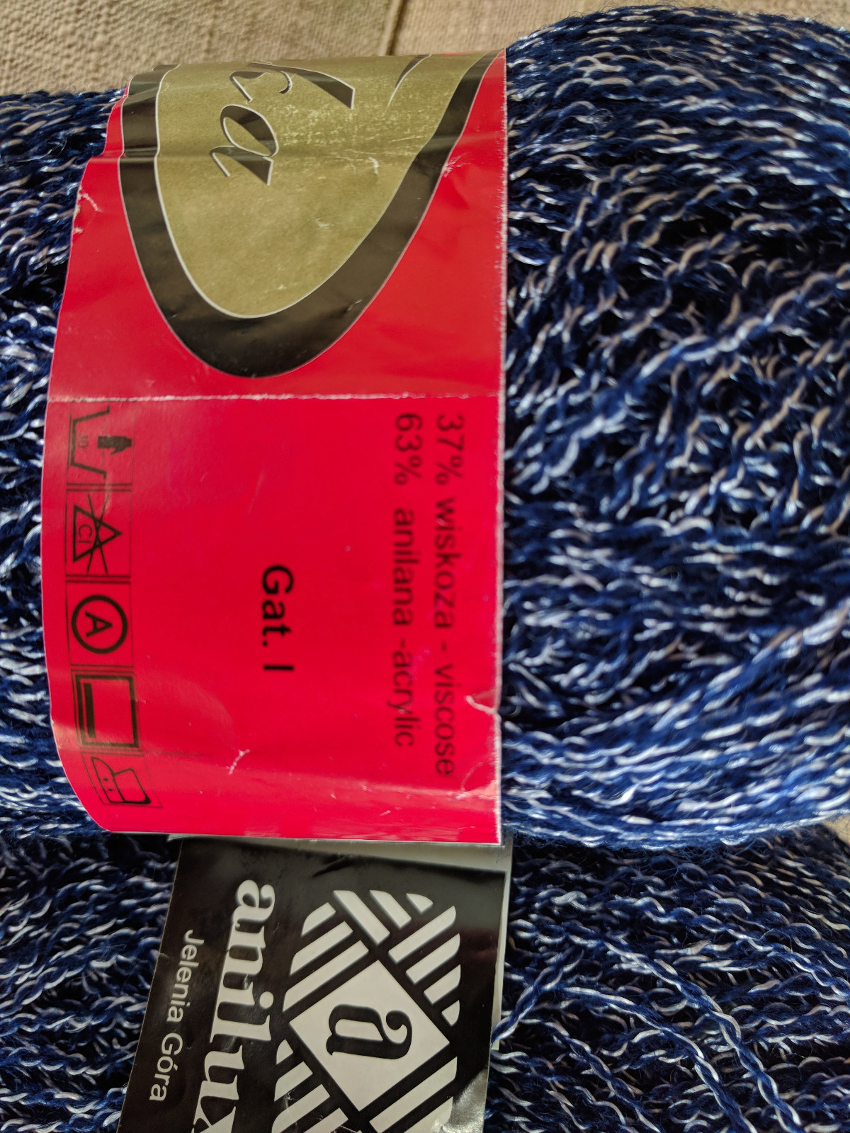 LOT OF 3 SKEINS 100g KALINKA YARN POLAND 37% VISCOSE 63% ACRYLIC 550M ...