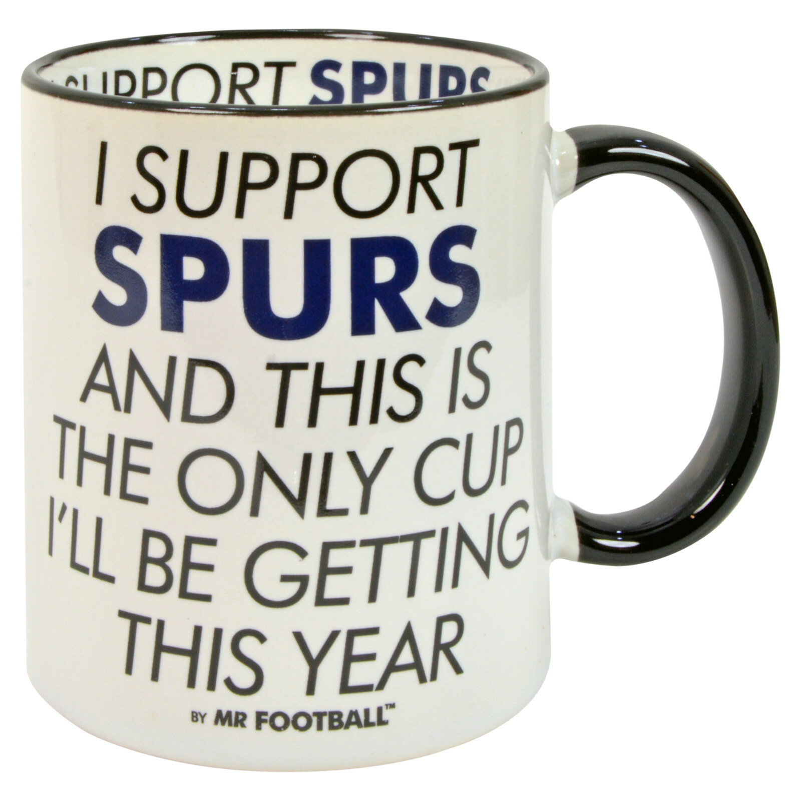 Spurs Supporter Mug Funny I SUPPORT cup Xmas Present Gift Tottenham ...