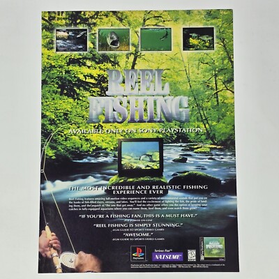 Reel Fishing PlayStation 1 PS1 Experience Print Ad/Poster Promo Art | eBay