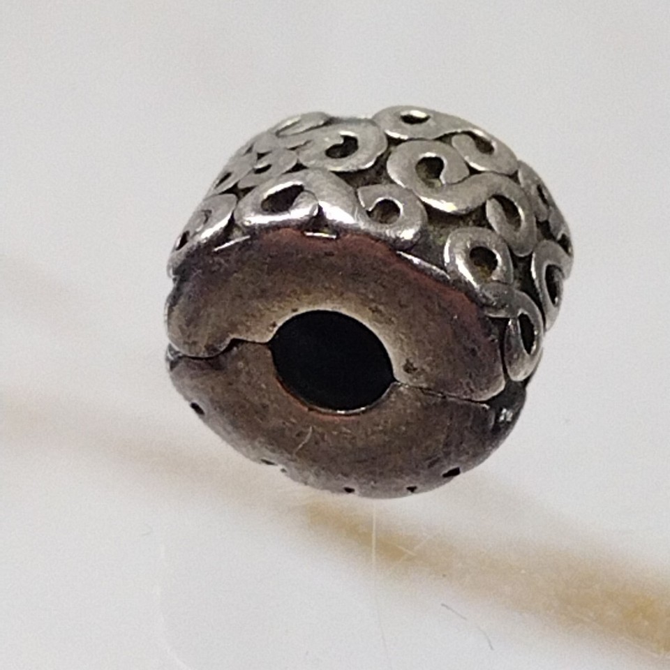 PANDORA Ale 925 Sterling Silver Infinity Swirl Clip Clamp Bead Charm | eBay