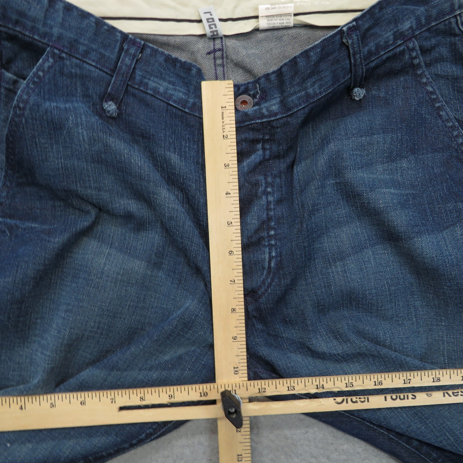 Rogan Jeans Mens 36 Bootcut Blue Made in USA Denim Fa… - Gem