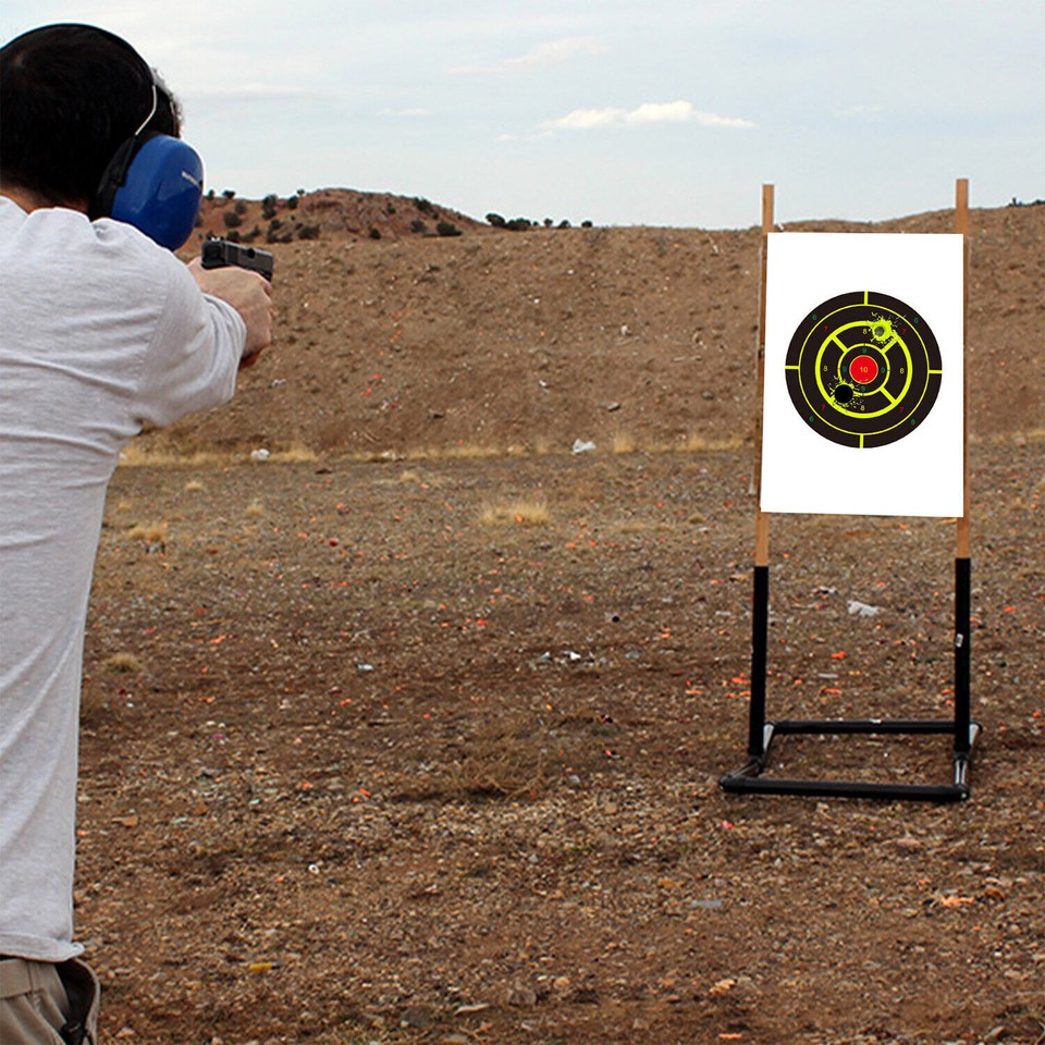 50-200 PCS 8inch Shooting Targets Gun Rifle Paper Target Reactive ...