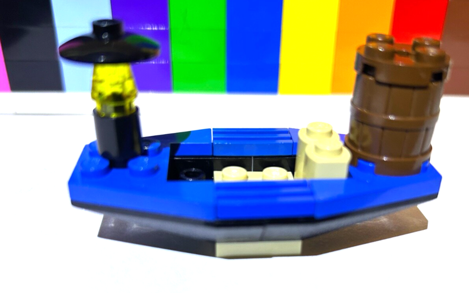 Vintage Lego Ninja Master's Boat 3075 Set w/o Minifigure or ...