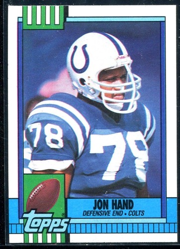 1990 Topps Football Jon Hand #308 Baltimore Colts | eBay