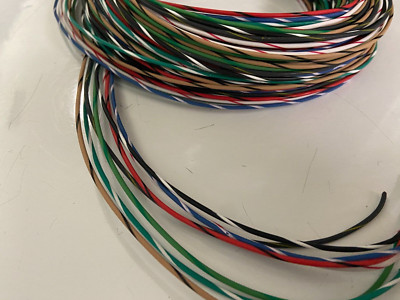18 AWG TXL HIGH TEMP AUTOMOTIVE POWER WIRE 8 COLORS STRIPED 25 FT EA ...