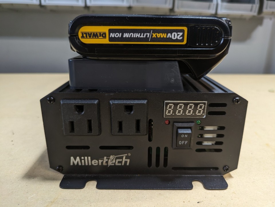 MillerTech 1000W Milwaukee/DeWalt 18V/20V Power Tool Battery Inverter | eBay