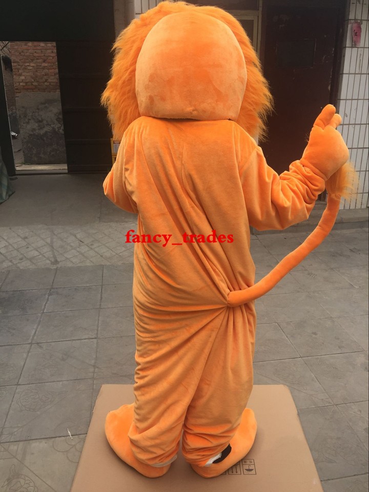 Lion Mascot Costume Cosplay Lion Wild Adults Animal Carnival Fancy ...