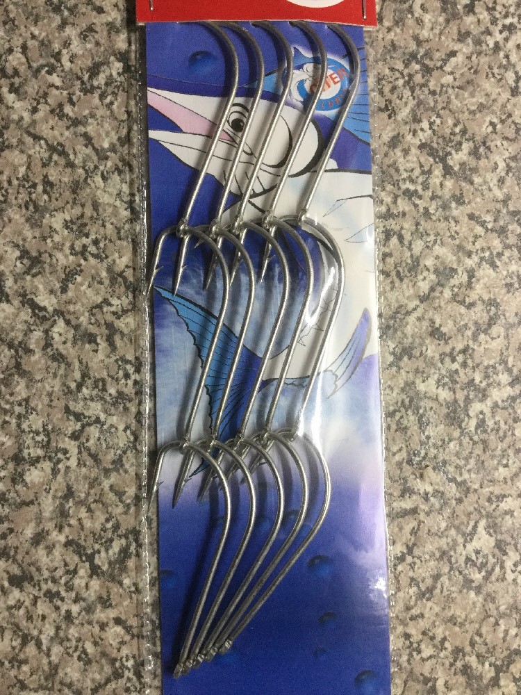 6/0 GANG HOOKS 5 GANGES IN SETS OF 3 Hooks X 5 Hooks Quality Fishing ...