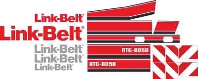 Link-Belt RTC8050 Crane Decal Kit - very high quality aftermarket ...