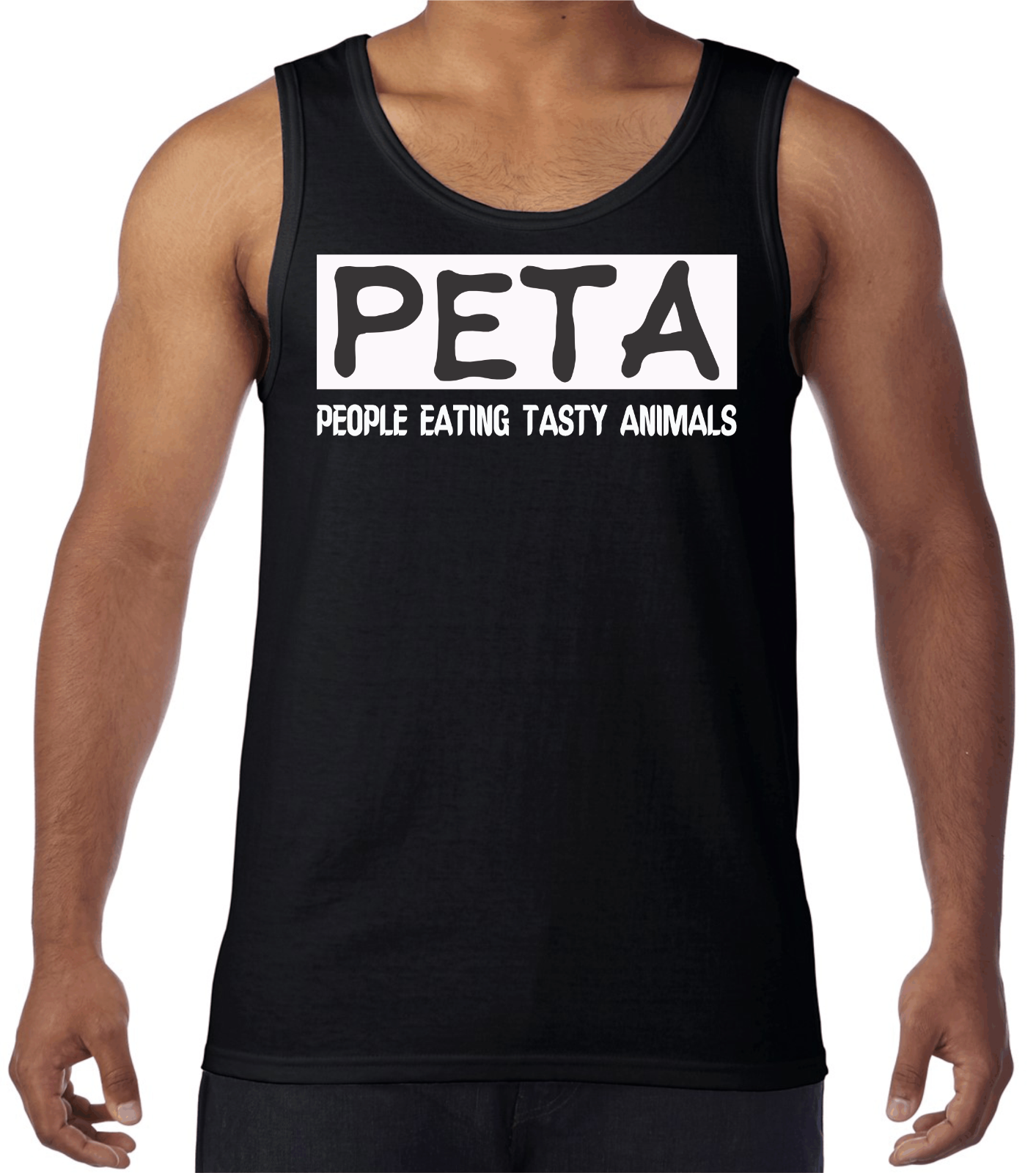 Funny Singlets Men's Novelty Singlets Tank Top Funny T-shirts PETA ...