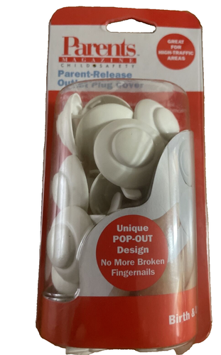 Parents Magazine Child Safety Outlet Plug Covers Pop Out Design Pk/20 ...