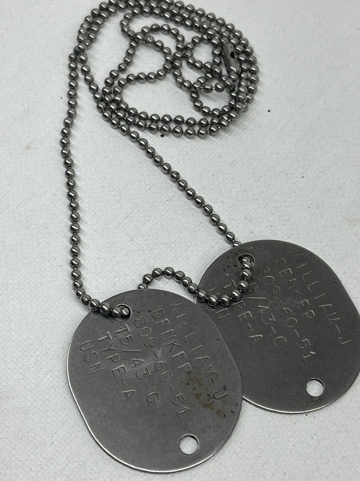 WW2 US Navy Officer Dog Tag Pr USNR T5-43" C | eBay