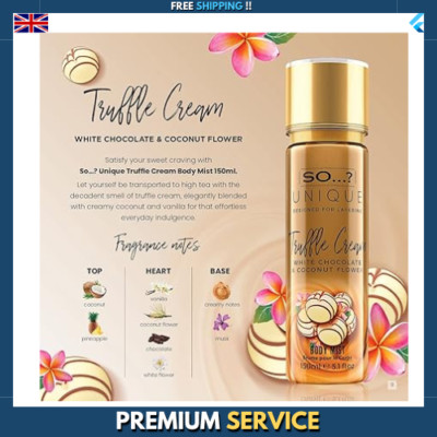 So.? Unique TRUFFLE CREAM Body Mist 150ml NEW FREE P&P | eBay UK