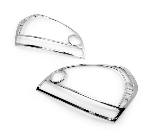 Chrome Headlights Trim Bezel Cover Surround Rim For Hyundai Tucson 04 ...