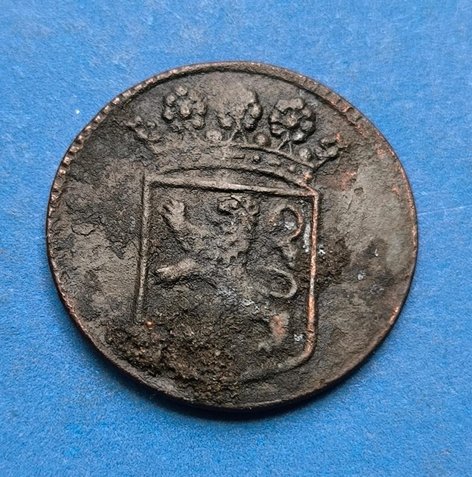 1752 Dutch Netherlands Voc Duit New York Penny Holland Grade Shipwreck ...