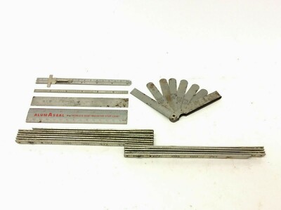 Mixed Vintage Lot Used Machinists Kasta Folding Ruler Brown Sharpe ...