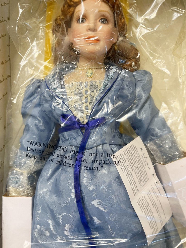 Vintage Victorian Emma Doll With Stand By Rose Pinkul The Danbury Mint ...