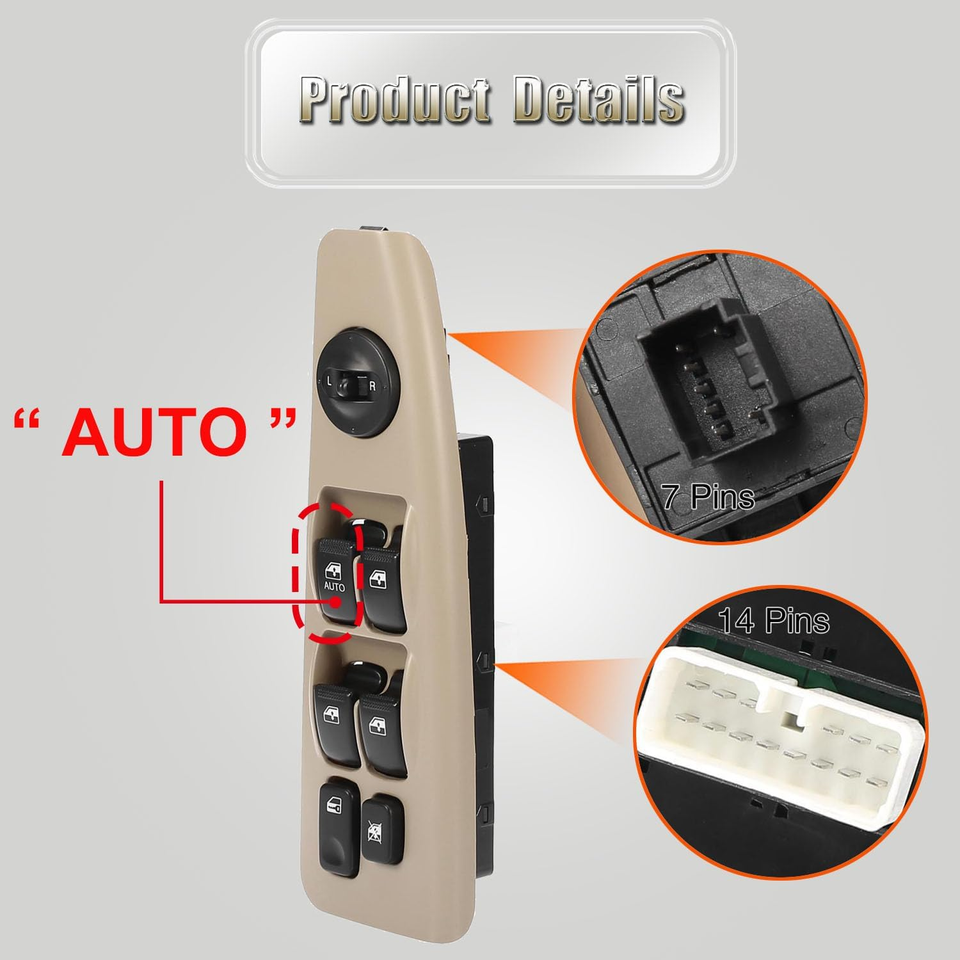 Driver Side Power Master Window Switch Fit for 2004-2009 KIA Spectra ...