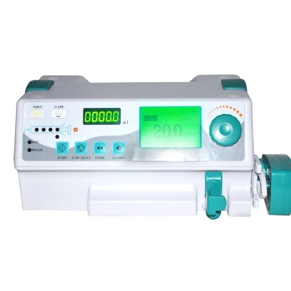FDA Medical Syringe Pump Injection Infusion KVO Machine with Voice ...