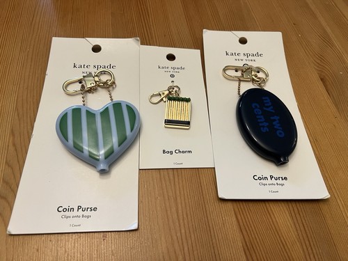 Target x Kate Spade 2 Coin Purses & Matchbook Bag Charm! NWT & Limited ...