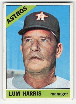 Lum Harris 1966 Topps #147 Houston Astros Pr-Fr Tape | eBay