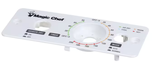 Magic Chef GYJYSMCF1S01 Control Panel, White, for MCSDRY1S Dryer | eBay