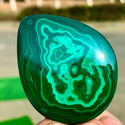 40G Natural Gloss Peacock Stone Transparent Water Drop Pendant Mineral ...