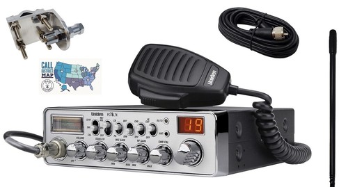 Uniden PC78LTX 40 Channel CB Radio with Shark Antennas 4ft CB Antenna ...