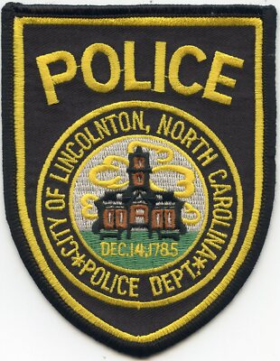 LINCOLNTON NORTH CAROLINA NC POLICE PATCH | eBay