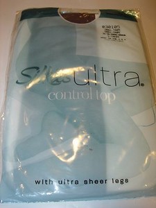 WOMENS 030105 Silkies ULTRA Control Top Pantyhose TAUPE STOCKINGS ...