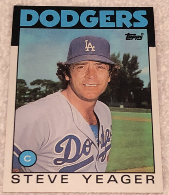 1986 Topps Steve Yeager Los Angeles Dodgers Catcher # 32 | eBay
