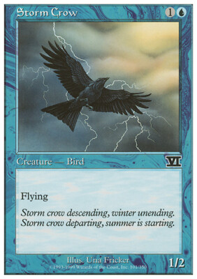 MTG Magic the Gathering Storm Crow (101/351) Sixth Edition LP | eBay