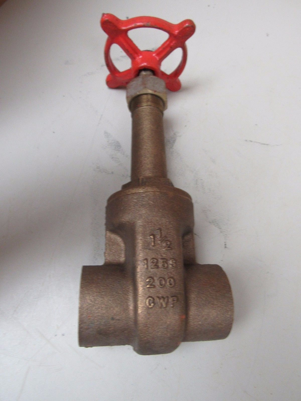 STOCKHAM 1-1/2" SWEAT SOLDER BRASS BRONZE GATE VALVE 125S 200 CWP FIG ...