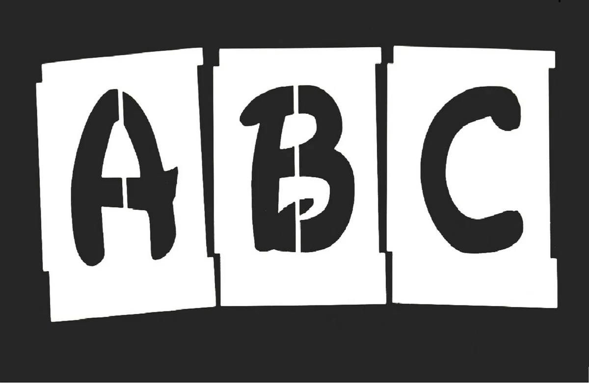 Disney Font Alphabet Stencils