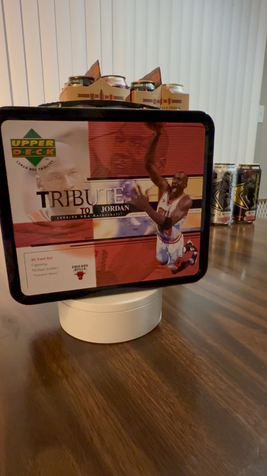 1999 Upper Deck Tribute MJ 🐐🏀 MICHAEL JORDAN Tin Lunch Box and all ...