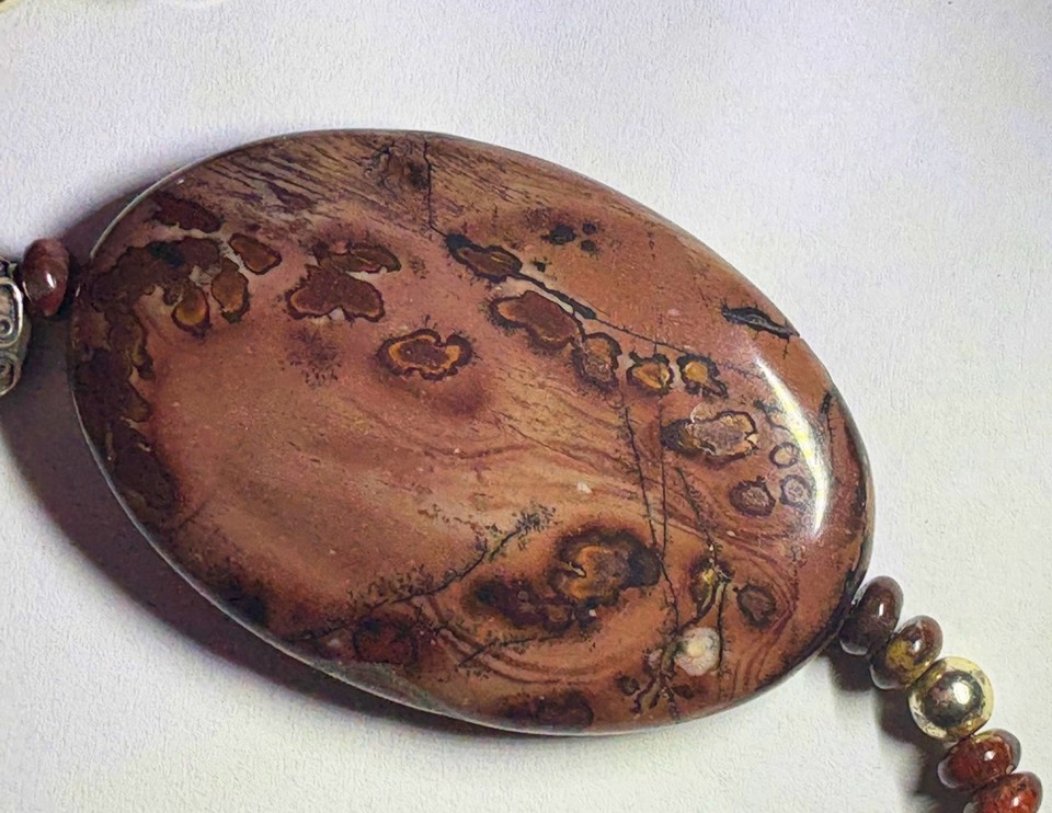 Vintage Chunky Red Jasper Gemstone Jewelry Belt Waist Chain Bohemian ...