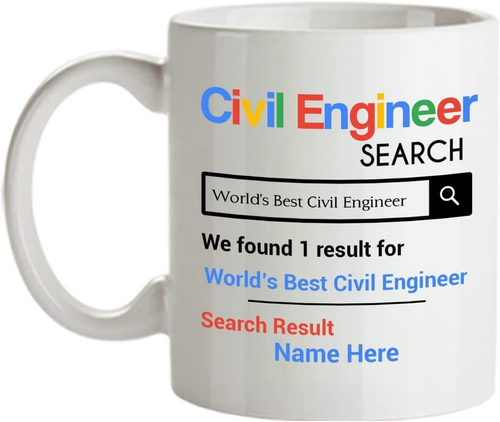 Personalized Civil Engineer Mug, Worlds Best 11oz, White | eBay