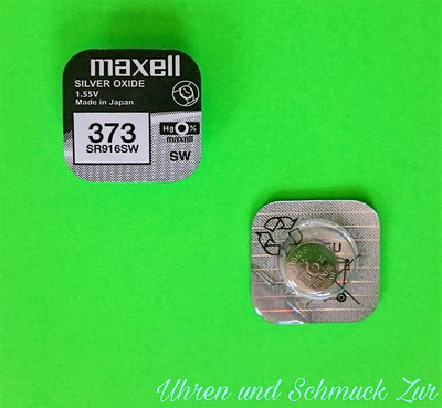 5x Maxell 373 Uhren-Batterie Knopfzelle SR916SW Neu Silberoxid | eBay.de