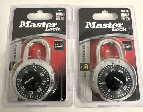 Master Lock 1500D 2 Pack 1 7/8" Combination Dial Padlock | eBay