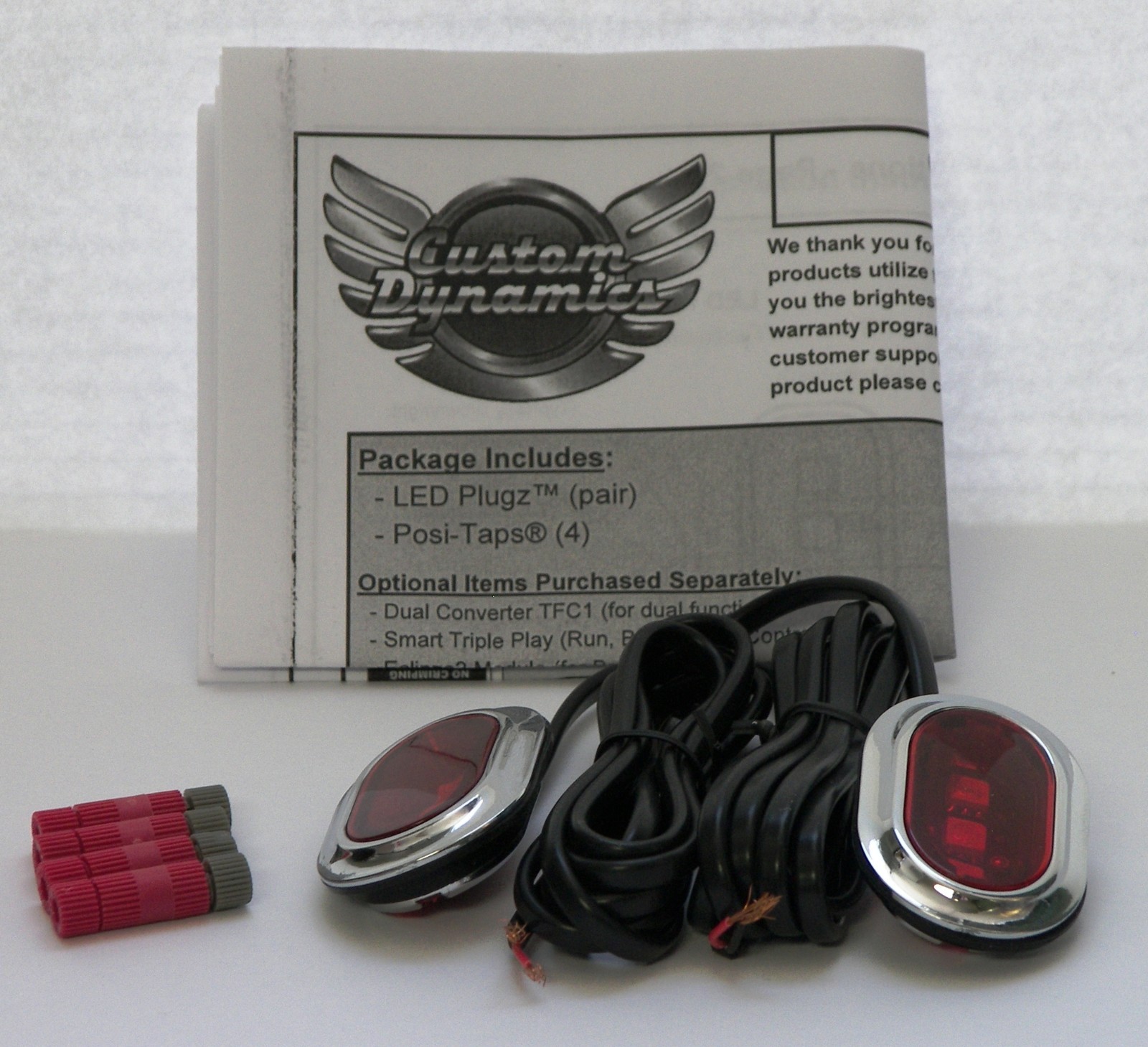 Custom Dynamics Plugz Antenna Hole Filler Lights for Harley Davidson ...