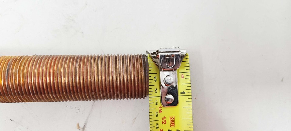 Solid 1" Copper Round Stock Rod 20.25" Length Threaded Ends, with Nuts ...
