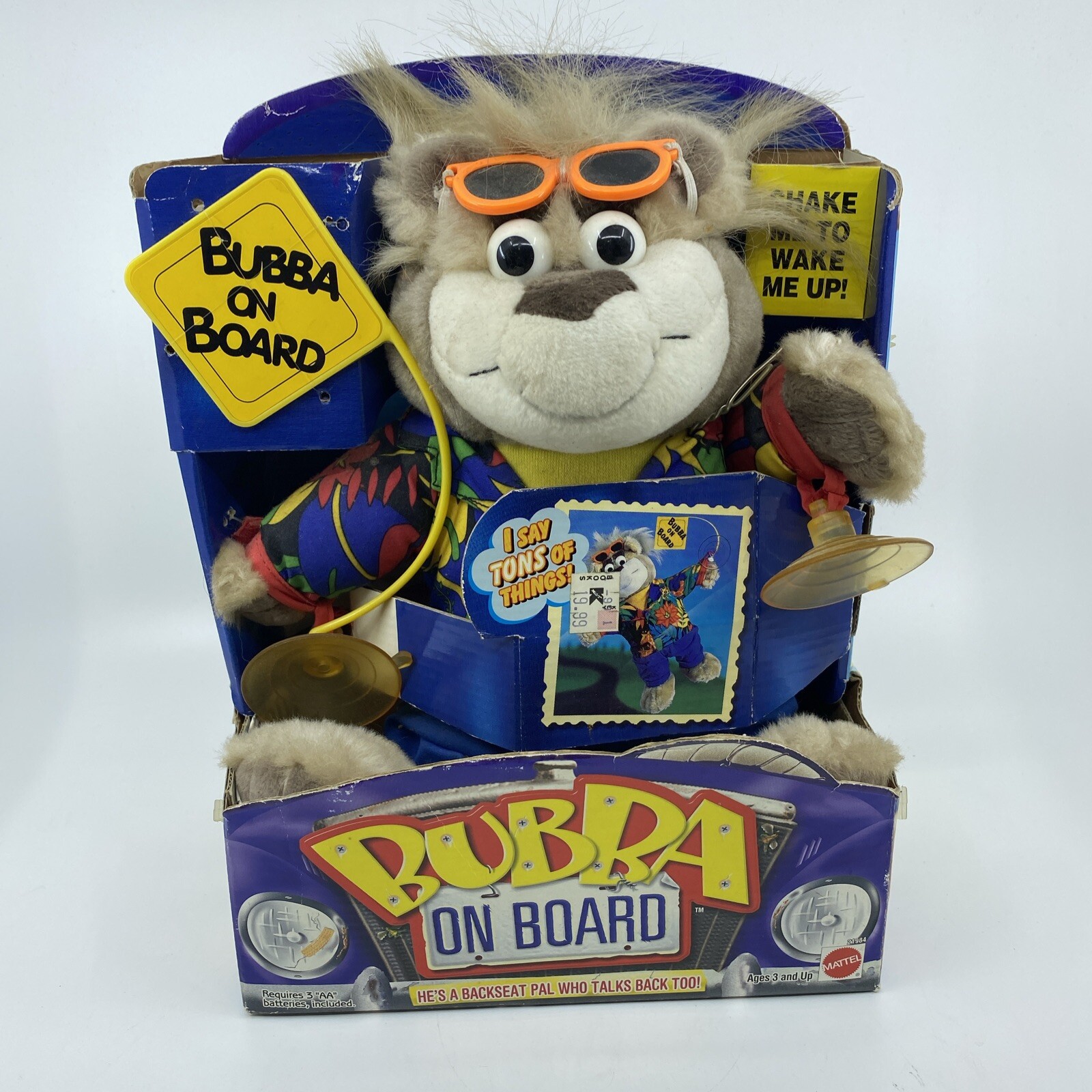1998 Mattel Bubba on Board Talking Bear Unopened Untested for sale ...