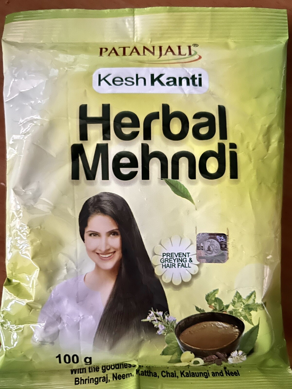 100gm Patanjali Herbal Mehandi Natural Henna Powder Hair Colour for ...